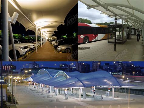 Bus Station Tensile Structures Bus Stop Terminal Canopies Shelters Roofs