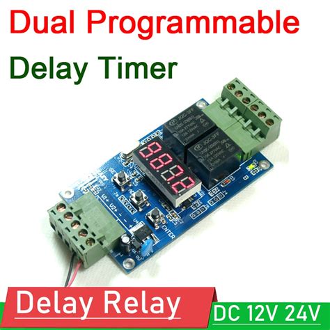 Led Digital Dual Programmable Relay Plc Board Cycle Switch Controller Delay Timer Voltage Detect