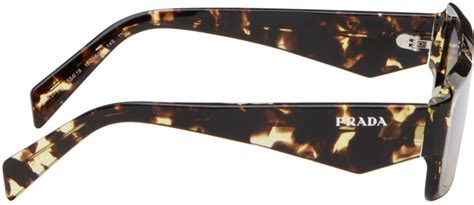 Prada Eyewear Tortoiseshell Rectangular Sunglasses Prada