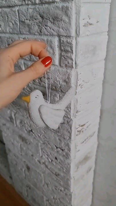 Елочная игрушка Птица из льна и бисера Youtube