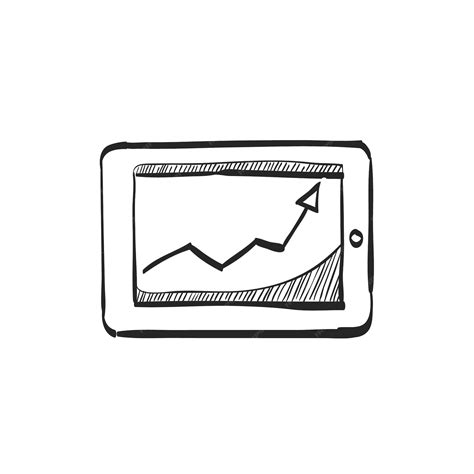 Premium Vector Hand Drawn Sketch Icon Arrow Chart