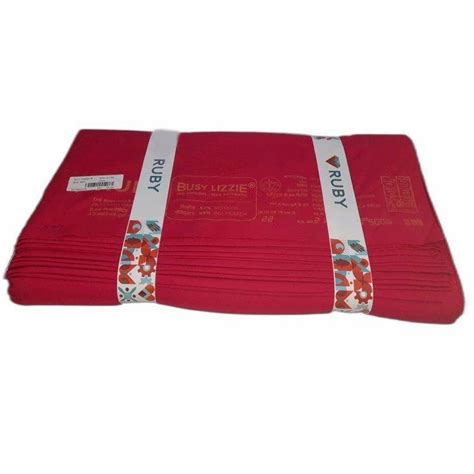 Ruby Mill Busy Lizzie Fabric 52 Viscose And 48 Polyester Red At