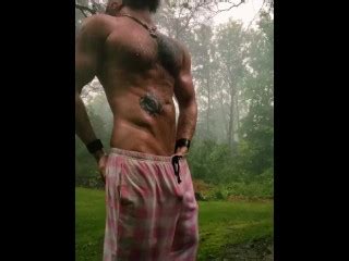 Thane Rivers Touches Himself In The Rain Pornhub Gay