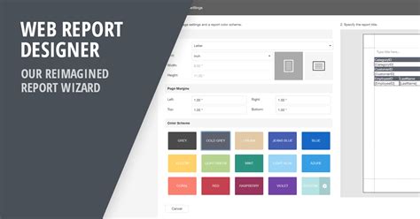Web Report Designer Our Reimagined Report Wizard V1914