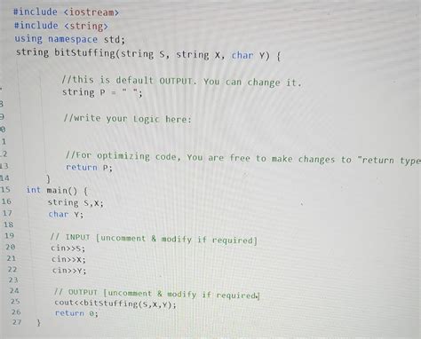 Solved Question 2 Of 3 String Manipulation Bit Stuffing To