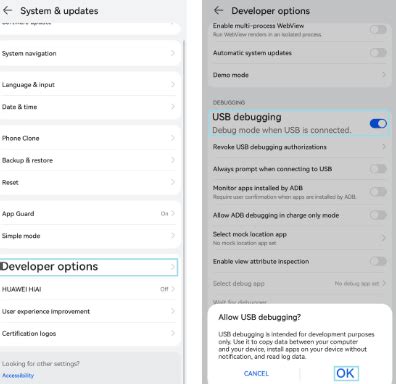 User Guide Enable USB Debugging On Huawei
