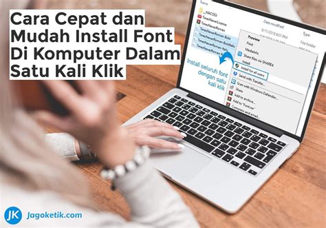 Cara Install Font Di Komputer Dengan Cepat Dan Mudah