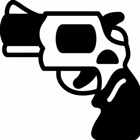 Gun Revolver Bullet Trigger Firearm Icon Download On Iconfinder