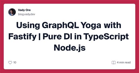 using graphql yoga with fastify pure di in typescript node js