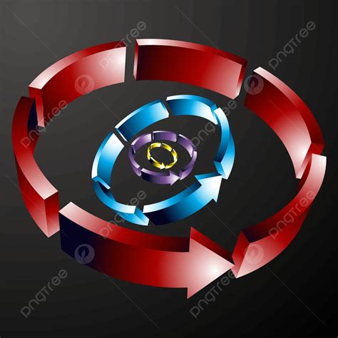 Dashed Circular Arrow Line Background Process Collection Vector Background Process Collection
