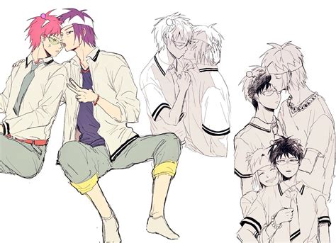 Some Anime Characters Are Sitting Down And One Is Holding His Head In His Hands While The Other