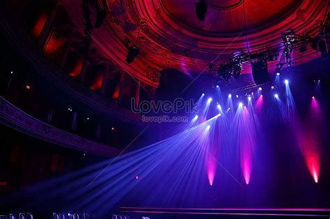 조명 배경이있는 고급 극장 무대