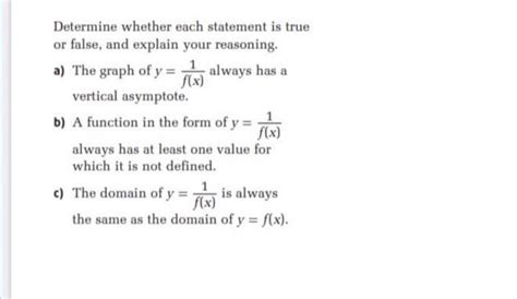 Solved Determine The Equation Of The Rational Function Shown Chegg Com