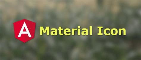 Angular Material Icon Mat Icon Example Rangular2