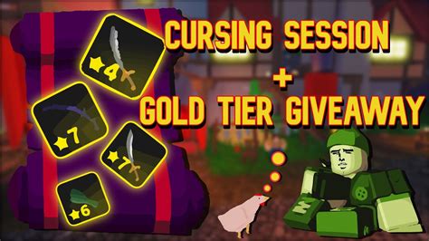 Vesteria Cursing Items Gold Tier Giveaway Youtube