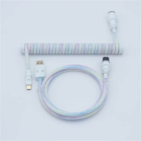 Yunzii Custom Coiled Aviator Usb Cable Cord Gradient Color Yunzii Keyboard