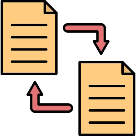 Data Transfer Generic Thin Outline Color Icon