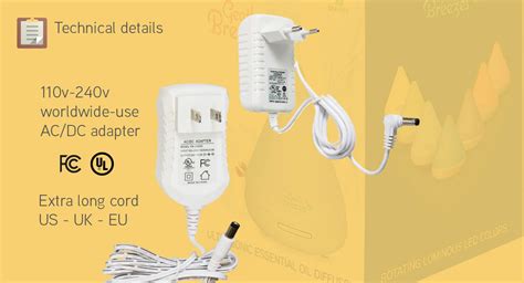 Technical Details Gentle Breezes Essential Oil Diffuser