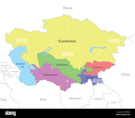 Central Asia Regions Cut Out Stock Images And Pictures Alamy