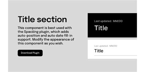 Title Section Figma