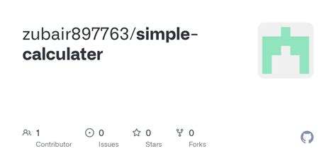 Github Zubair Simple Calculater
