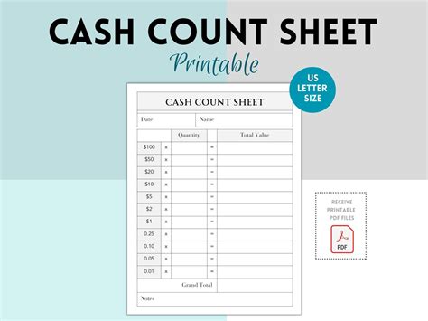 Cash Breakdown Count Sheet Cash Breakdown Slip Pdf Cash Withdrawal