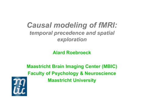 Pdf Causal Modeling Of Fmri Ugent · Modeling Dynamic Causal Modeling Granger Causality