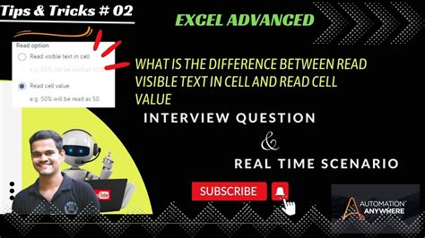 Deference Between Read Visible Text In Cell And Read Cell Value Tips