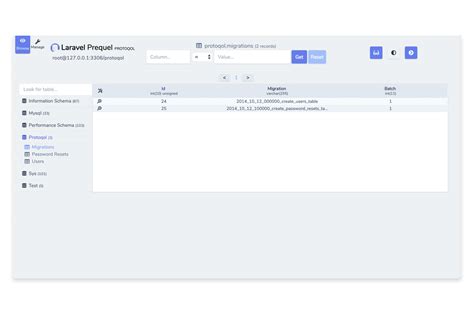 Protoqol Prequel Database Management Tool For Laravel Made With Vuejs