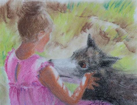Clara And The Wolf SOLD Julie Hutslar