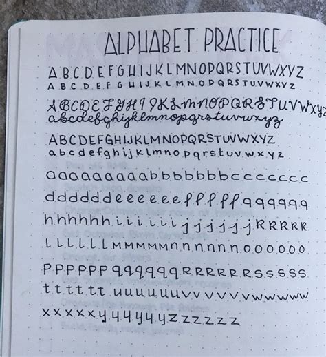 Aesthetic Handwriting Template