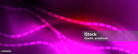 빛나는 네온 라인 테크노 마술 미래 배경 마술 에너지 공간 빛 개념 추상적인 배경 벽지 디자인 0명에 대한 스톡 벡터 아트 및 기타 이미지 Istock