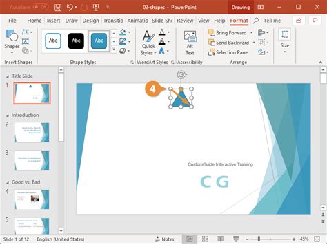 powerpoint shapes customguide