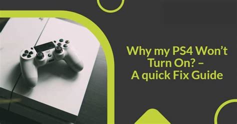 Why My PS Won T Turn On A Quick Fix Guide JoyofAndroid