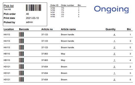 Picking Multiple Orders At The Same Time Ongoing Wms