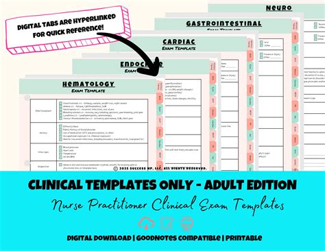 Comprehensive Np Templates Hpi Ros And Physical Exam By Body System Adult Geriatric Nurse
