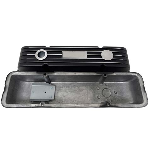 Small Block Chevy 383 Stroker Finned Valve Covers Black Ansen Usa