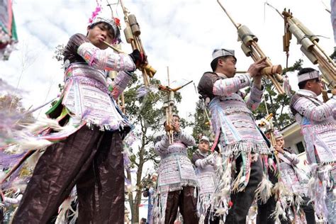 贵州从江苗族同胞欢庆苗历新年 人民图片网