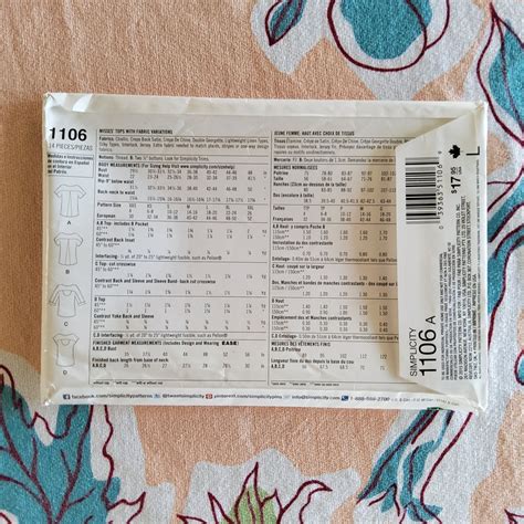 Simplicity 1106 Complete Uncut Factory Folds Sewing Pattern Etsy