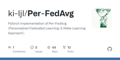 github ki ljl per fedavg pytorch implementation of per fedavg personalized federated