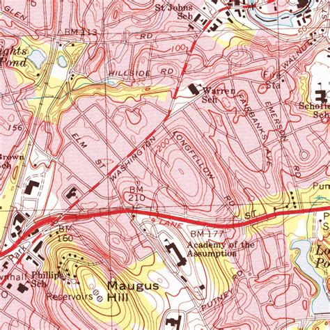 Natick Ma 1970 25000 Scale Map By United States Geological Survey Avenza Maps