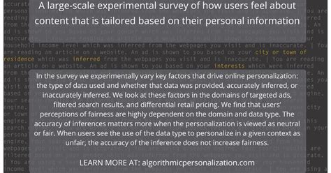 A User Centered Perspective On Algorithmic Personalization Uc