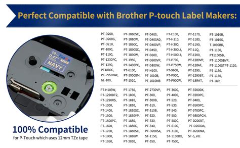 Fimax Kompatibel Mit Schriftband Als Ersatz Für Brother P Touch Bänder