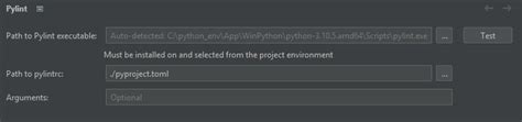 How To Configure Pylint For Pycharm Using Pyproject Toml Stack Overflow