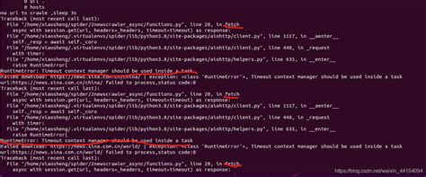 Runtimerrortimeout Context Manager Should Be Used In Task——python38爬虫
