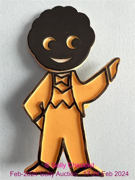 Lot24 Plastic Golly White With Black Outline