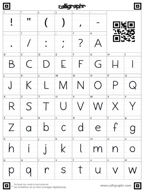 Calligraphr Template 2 Pdf