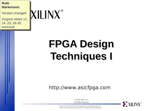 PPT FPGA Design Techniques I DOKUMEN TIPS
