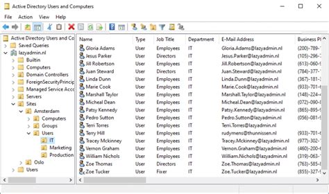 Active Directory Users And Computers Aduc Installation And Usage