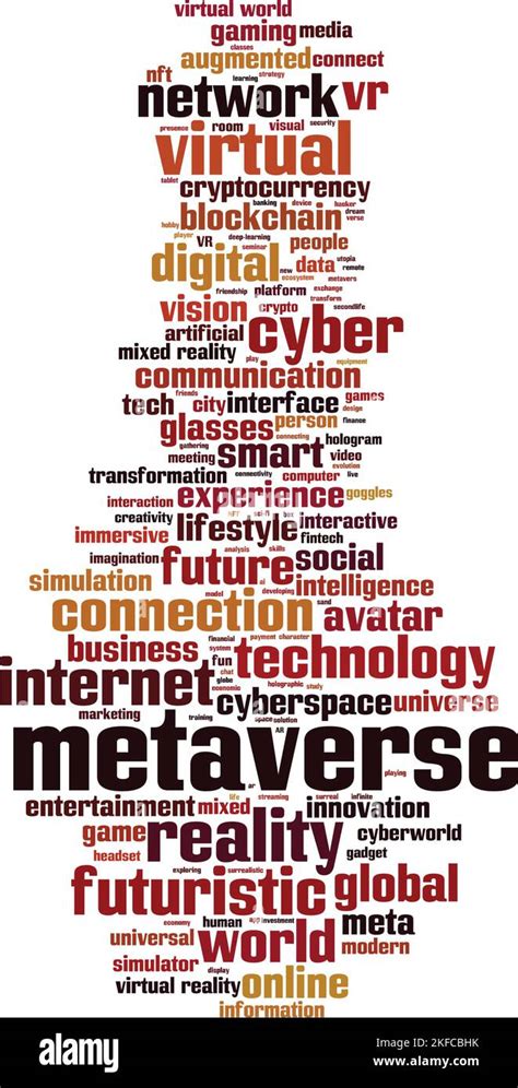 Metaverse Word Cloud Concept Collage Made Of Words About Metaverse